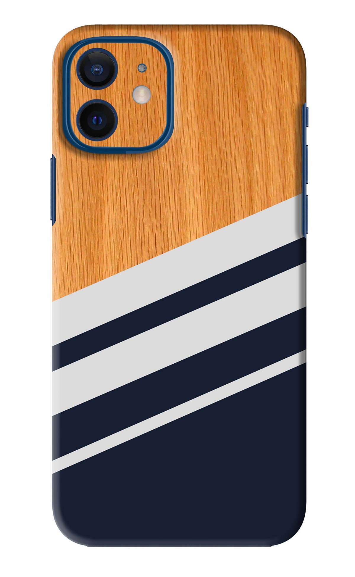 Black And White Wooden iPhone 12 Back Skin Wrap | Only Rs.149 – SkinLelo