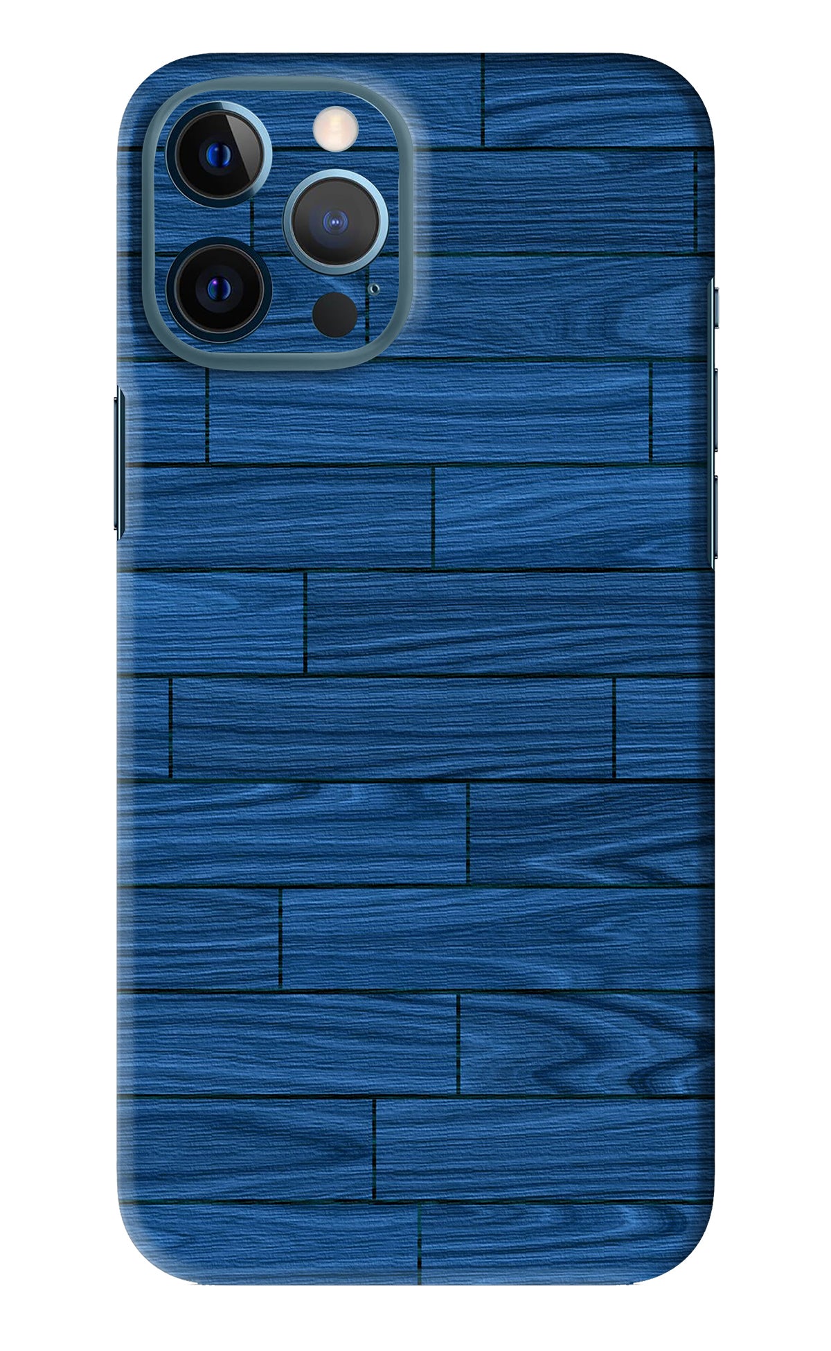Blue Wooden Texture iPhone 12 Pro Max Back Skin Wrap | Only Rs.149 ...