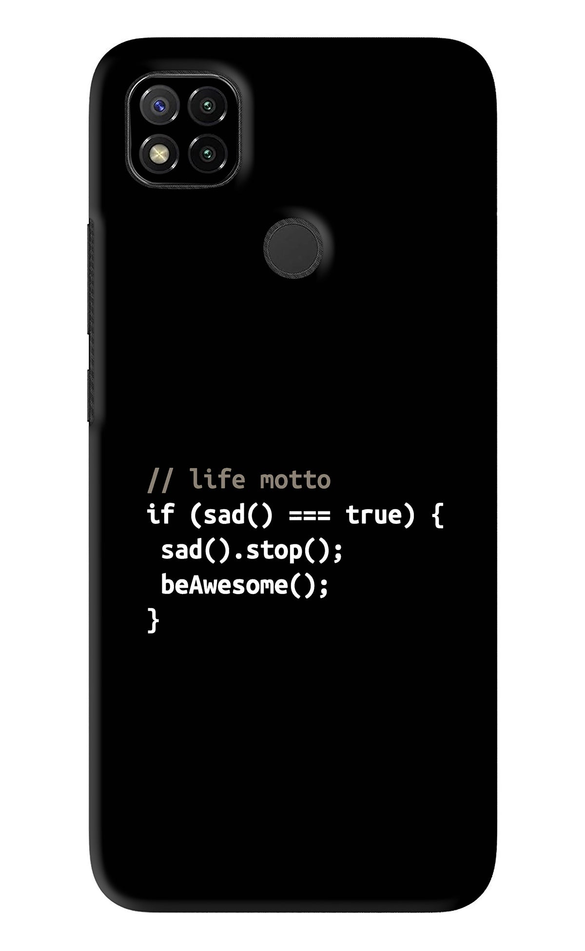 Life Motto Code Xiaomi Redmi 9 Back Skin Wrap | Only Rs.149 – SkinLelo