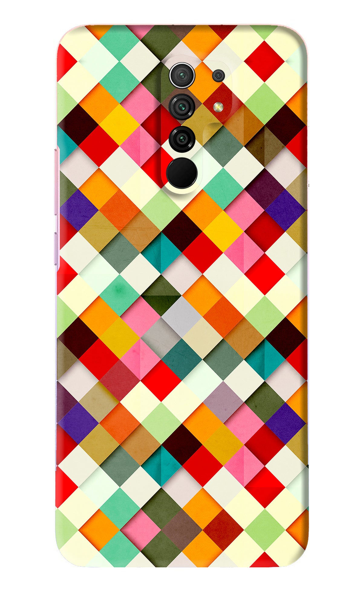 Geometric Abstract Colorful Xiaomi Redmi 9 Prime Back Skin Wrap | Only ...