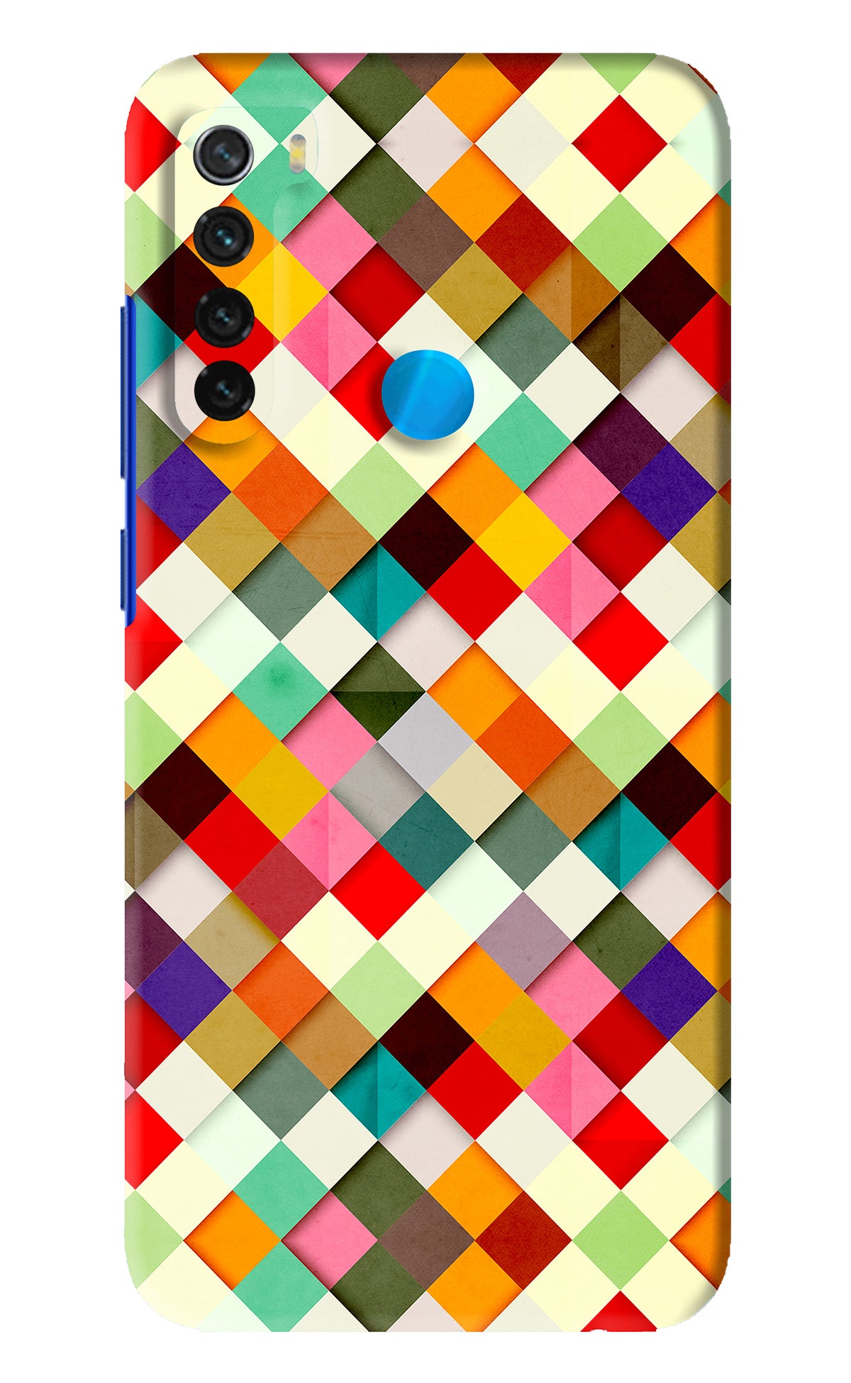 Geometric Abstract Colorful Xiaomi Redmi Note 8 Back Skin Wrap | Only ...