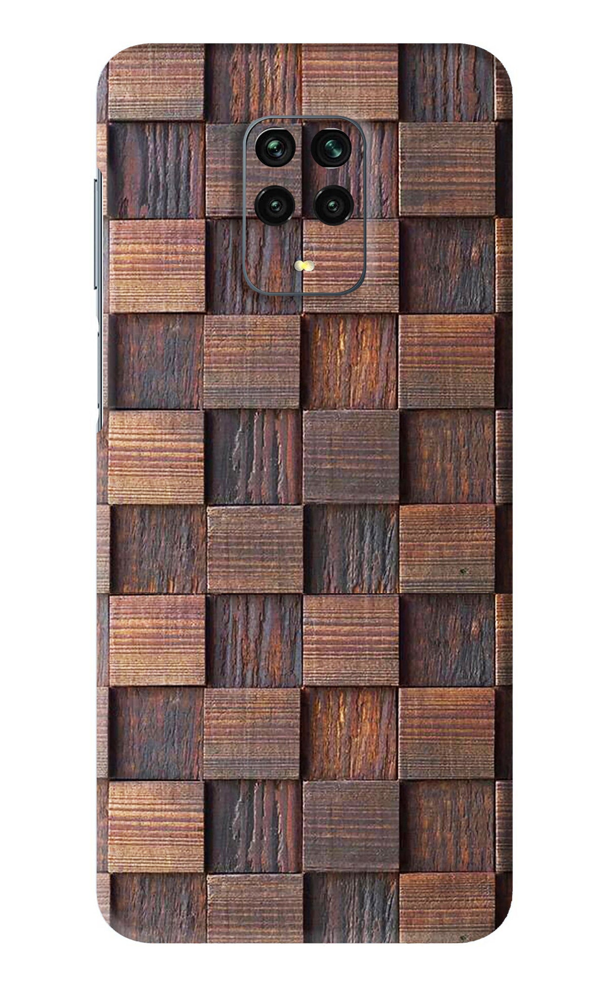 Wooden Cube Design Xiaomi Redmi Note 9 Pro Max Back Skin Wrap | Only Rs ...