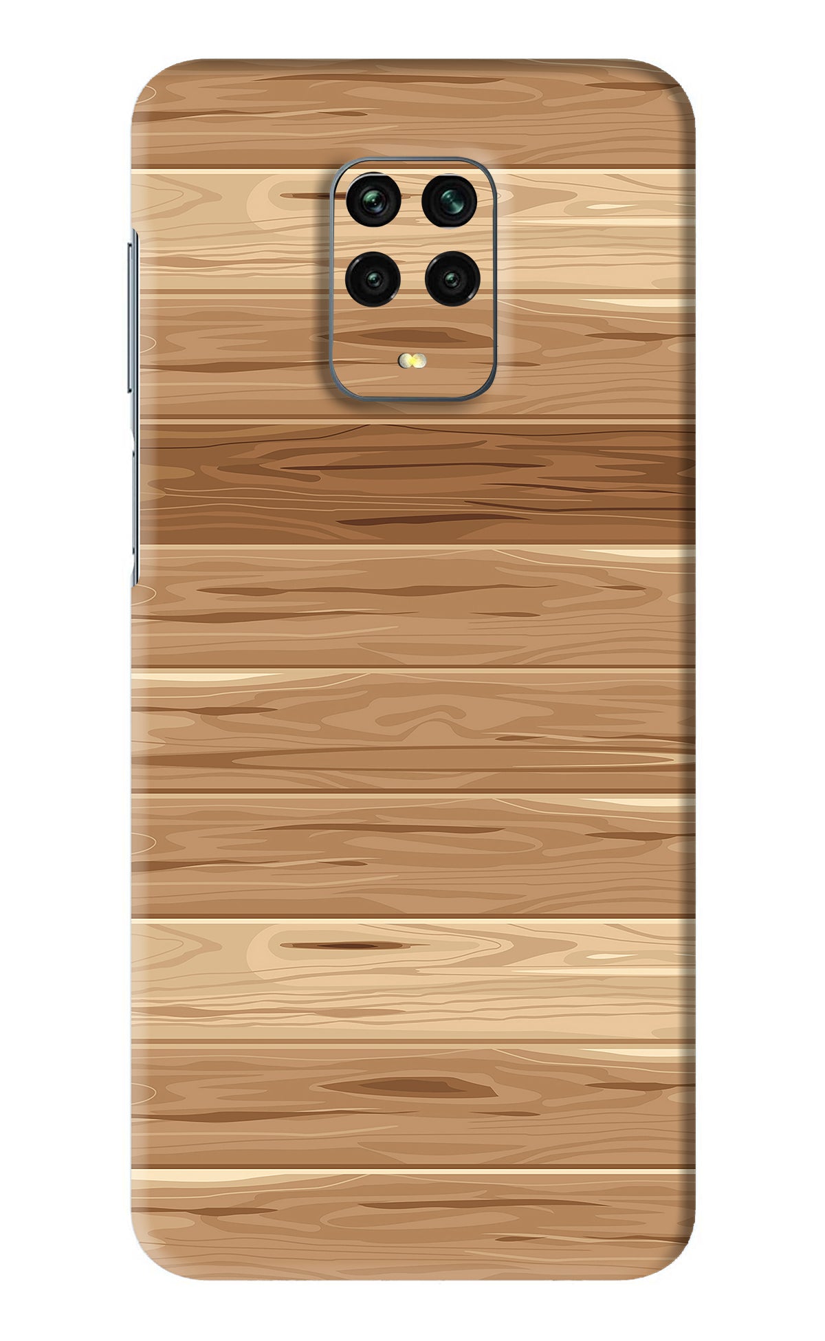 Wooden Vector Xiaomi Redmi Note 9 Pro Max Back Skin Wrap | Only Rs.149 ...