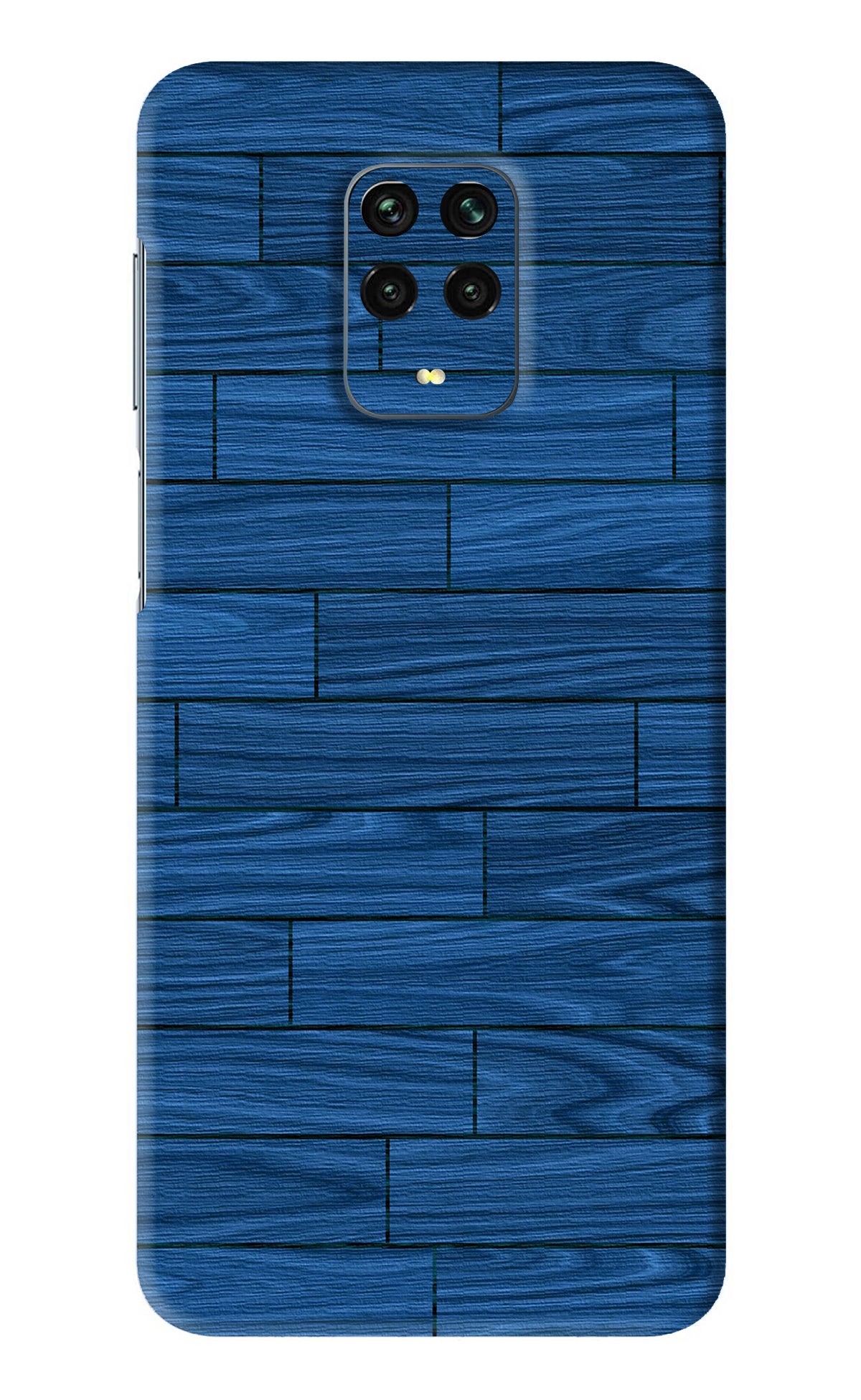 Blue Wooden Texture Xiaomi Redmi Note 9 Pro Max Back Skin Wrap | Only ...