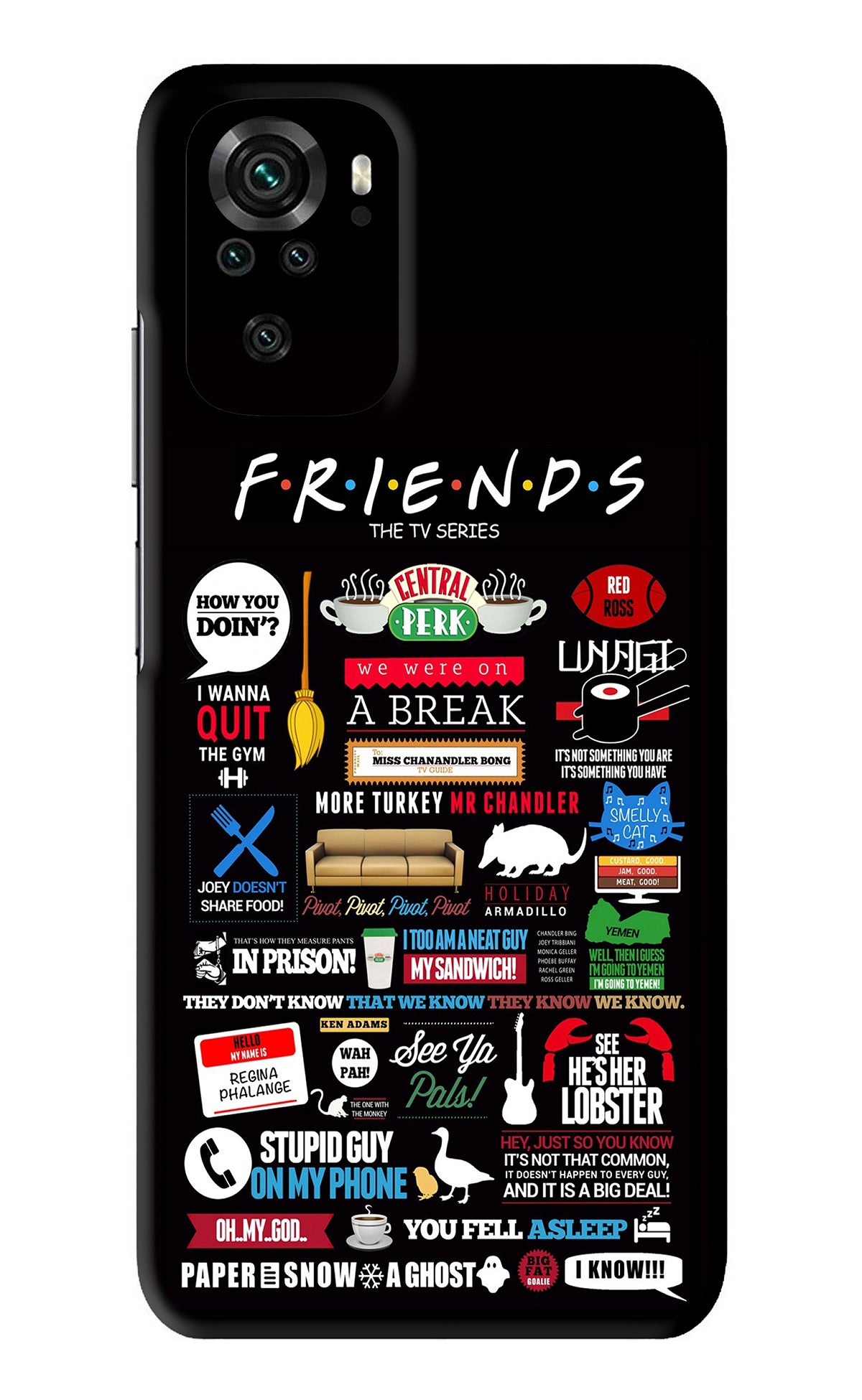 FRIENDS Xiaomi Redmi Note 10S Back Skin Wrap | Only Rs.149 – SkinLelo