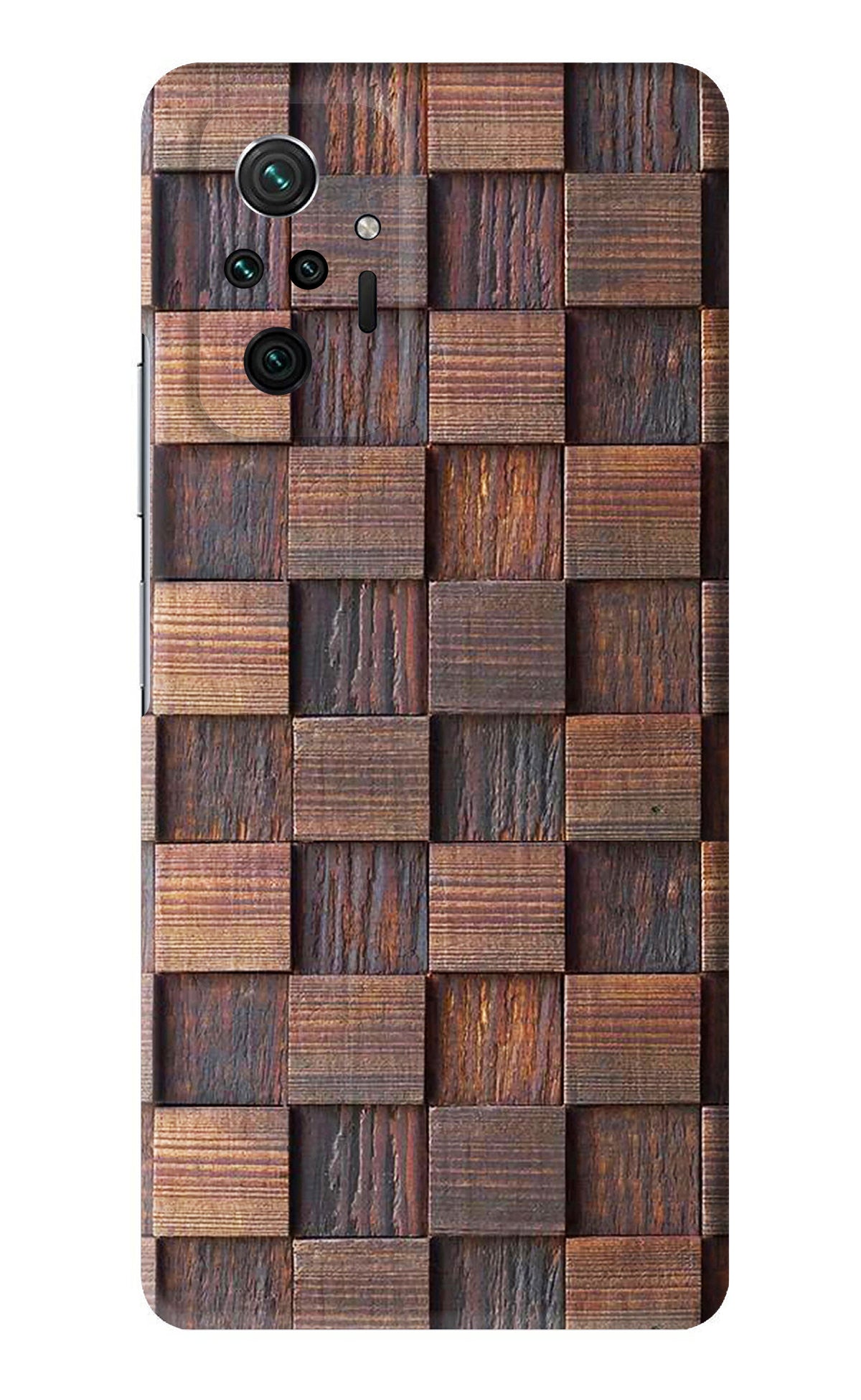 Wooden Cube Design Xiaomi Redmi Note 10 Pro Max Back Skin Wrap | Only ...