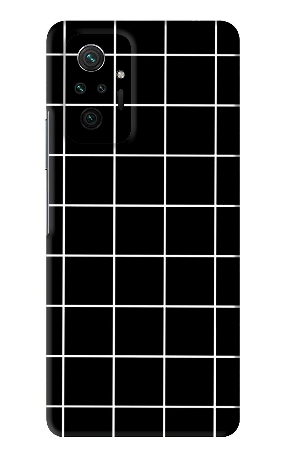 White Grid Xiaomi Redmi Note 10 Pro Max Back Skin Wrap | Only Rs.149 ...