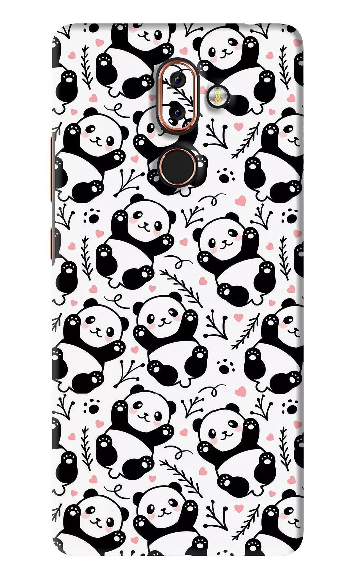 Cute Panda Nokia 7 Plus Back Skin Wrap | Only Rs.149 – SkinLelo