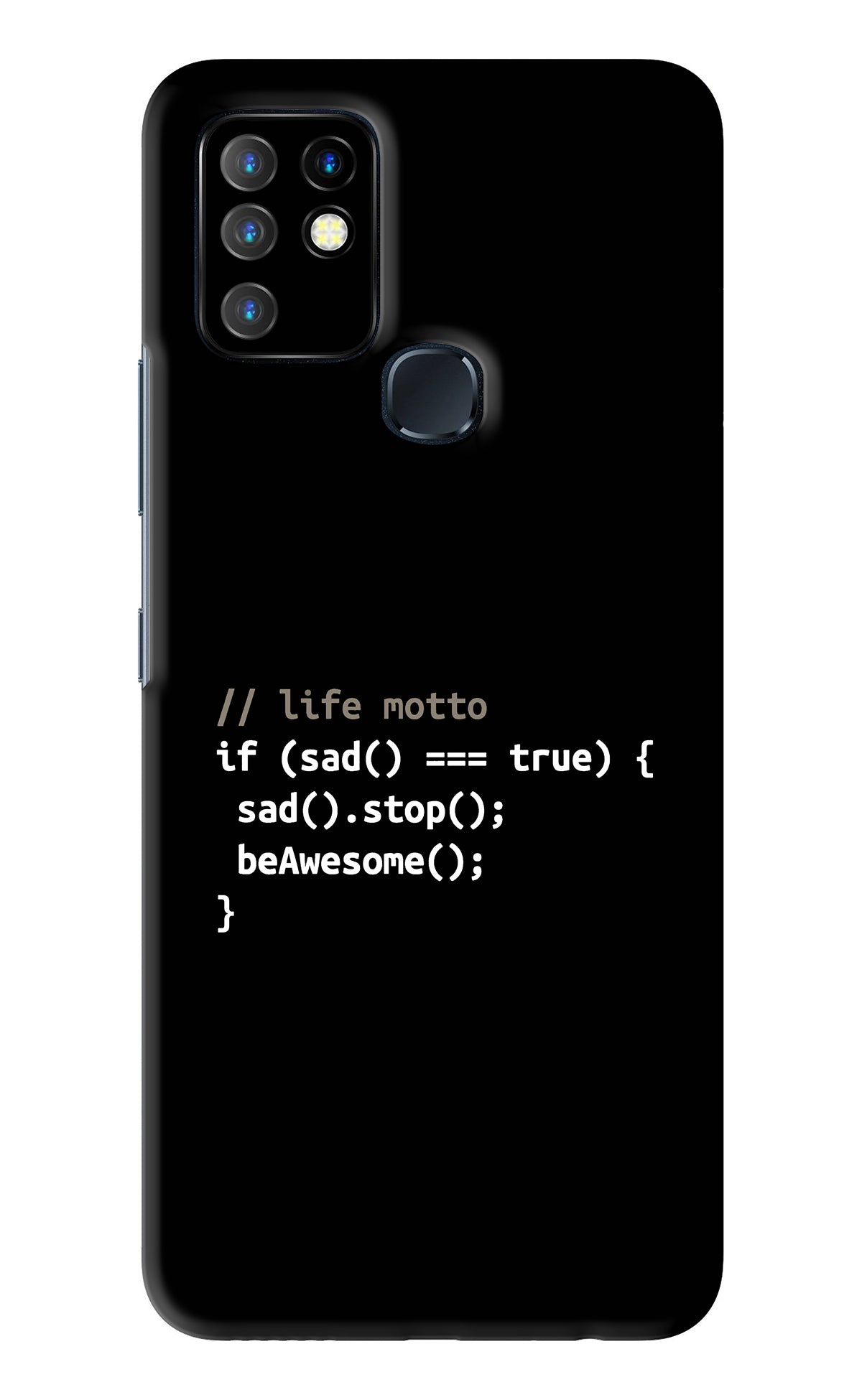 Life Motto Code Infinix Hot 10 - No Sides Back Skin Wrap | Only Rs.149 ...