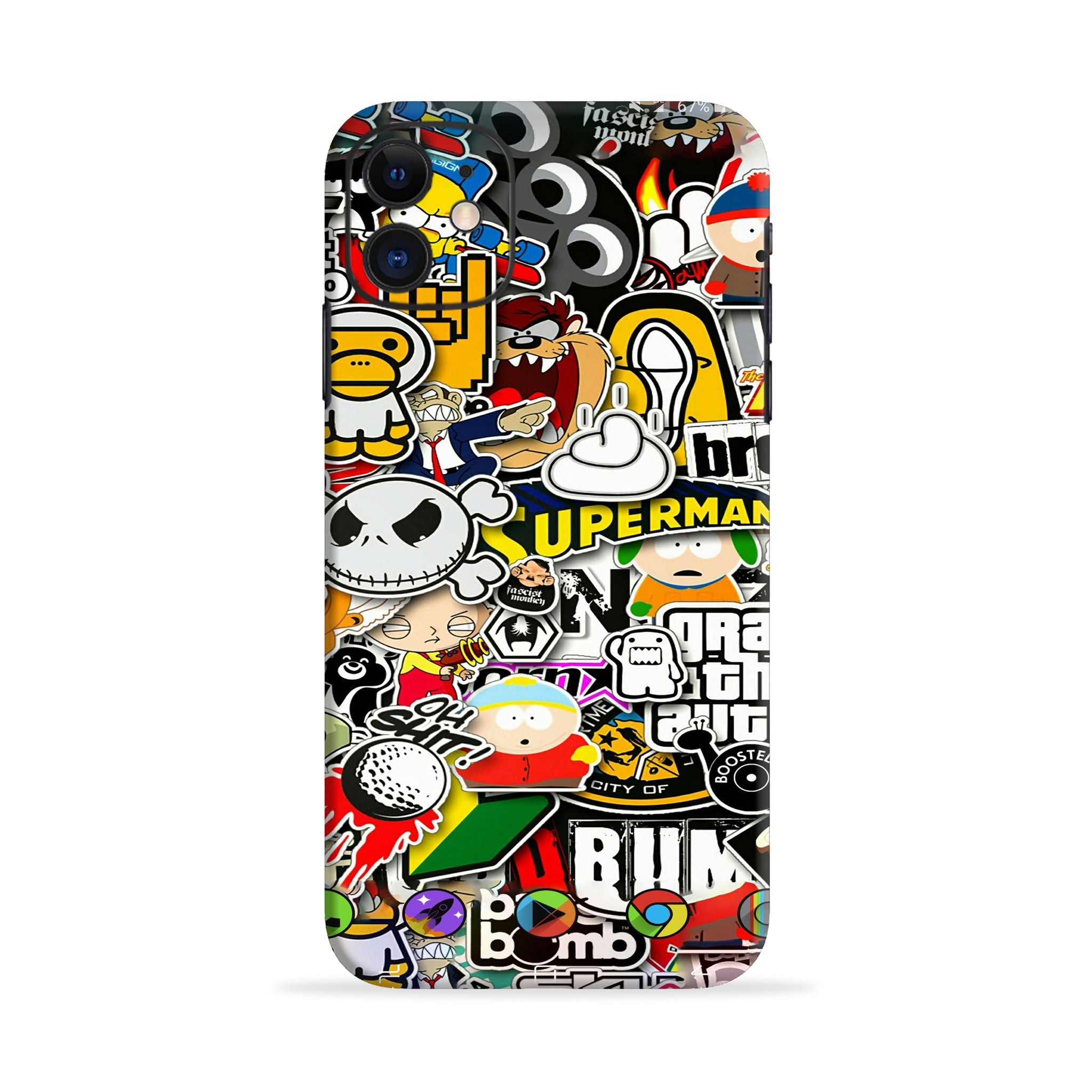 Sticker Bomb Motorola Moto G60 - No Sides Back Skin Wrap | Only Rs.149 ...